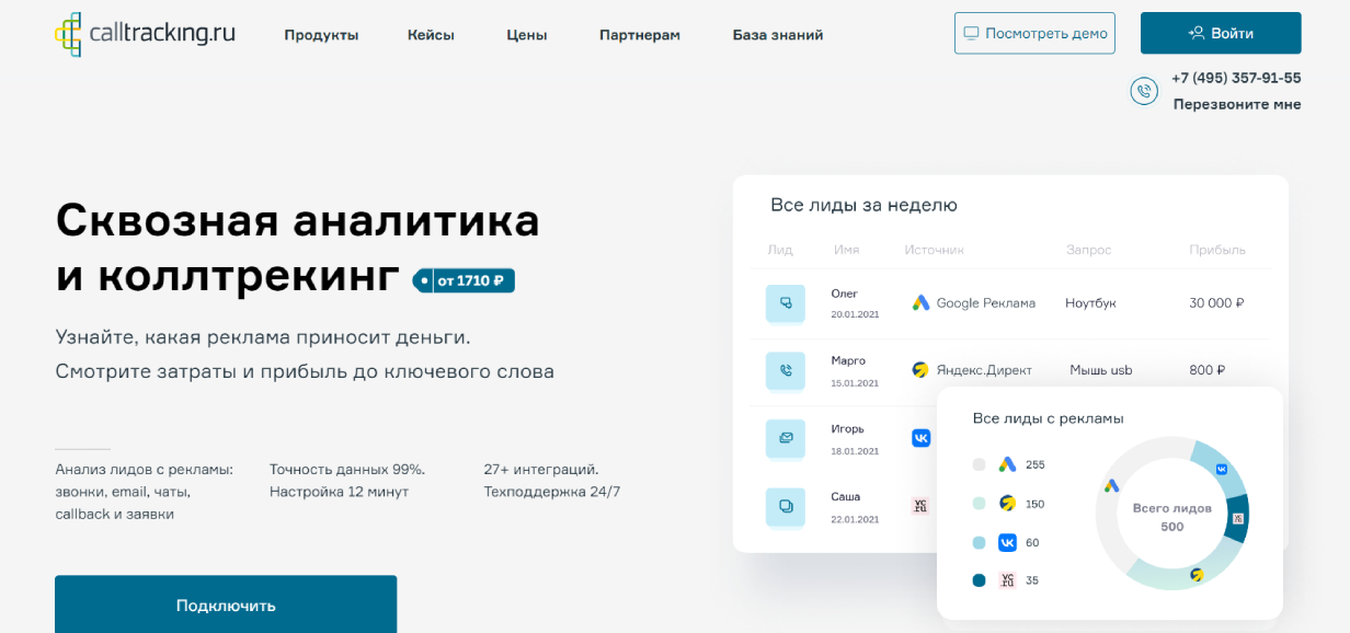 11 лучших систем коллтрекинга 2024: рейтинг топ лучших систем, сервисов динамического ...
